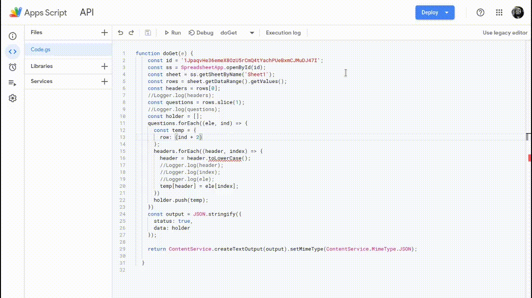 GitHub - Rahul-Gothwal/Gsheet-API: Create ans use google sheet as database and serve content as ...